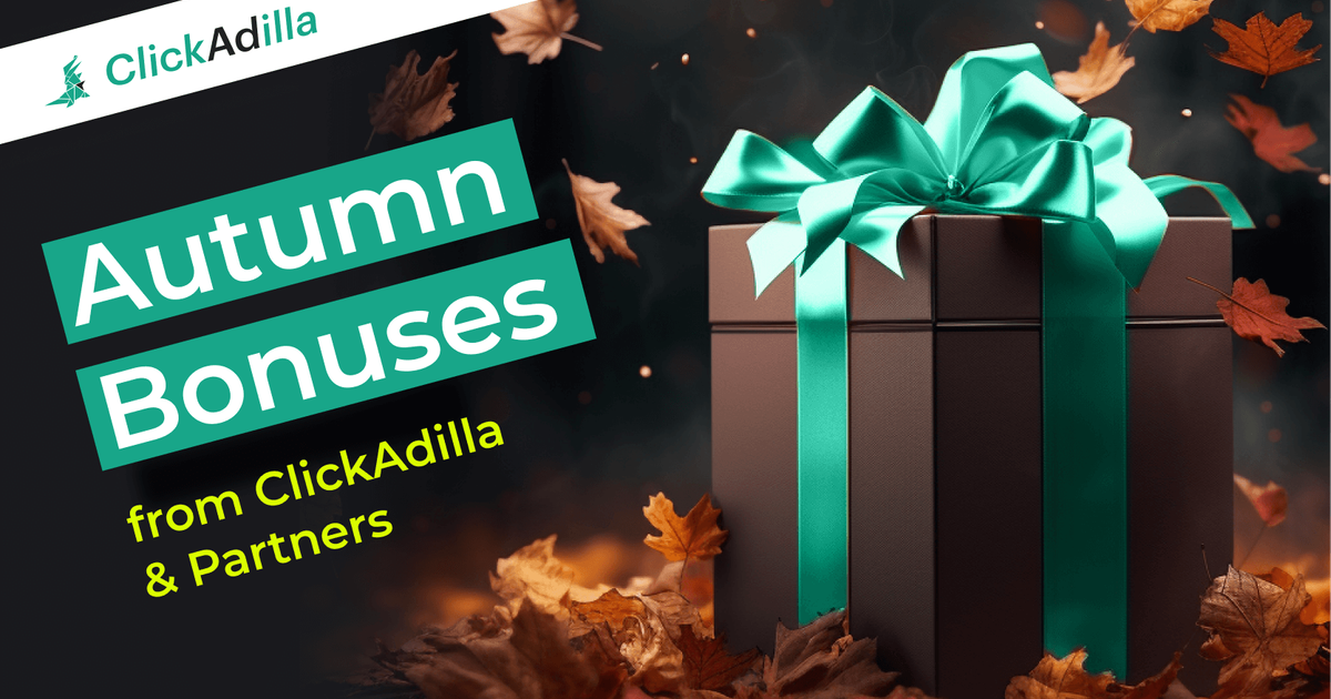 Autumn 2023: list of the most profitable discounts from ClickAdilla & partners | ClickAdilla AD ...